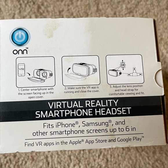 Onn | Other | Nib Onn Pink Virtual Reality Smartphone Headset Fits Up ...